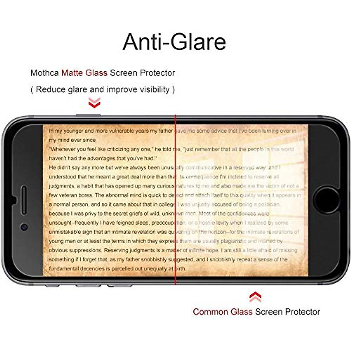 Mothca Matte Glass Screen Protector for iPhone SE 2020/2022 Anti-Glare & Anti-Fingerprint 9H HD Clear Tempered Glass Film for iPhone SE 2nd/3rd Generation Smooth as Silk