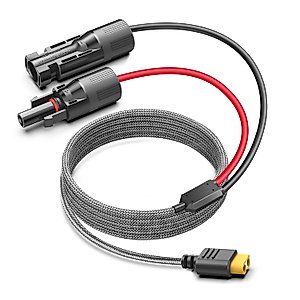 TAIFU Solar Connector to XT60 Adapter Cable 16AWG 11Ft Power Solar to XT60 Charge Extension Cord for EF ECOFLOW River 2 & Delta Series Portable Power Station for Solar Panels 60W 110W 160W 220W 400W