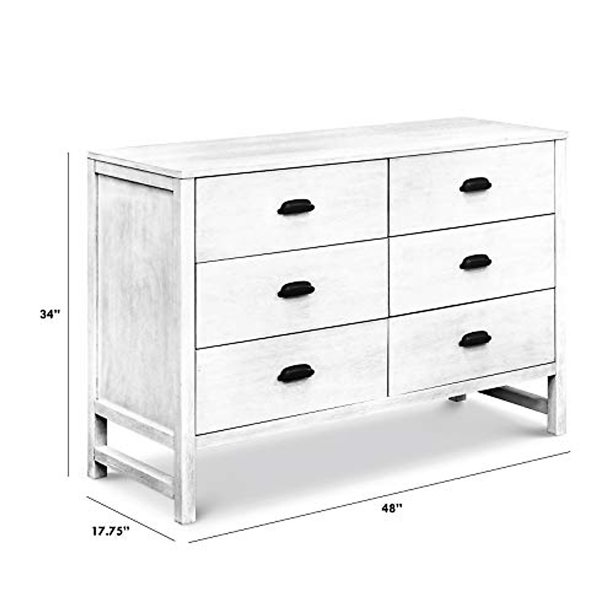 DaVinci Fairway 6-Drawer Double Dresser in Cottage White