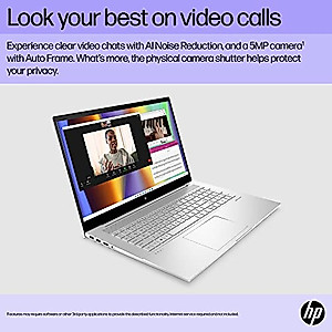 HP Envy Laptop, 17.3" Full HD Touchscreen, 12th Gen Intel Core i7-1260P, 32GB DDR4 RAM, 2TB PCIe SSD, IR Camera, HDMI, Backlit Keyboard, Wi-Fi 6, Windows 11 Home, Silver