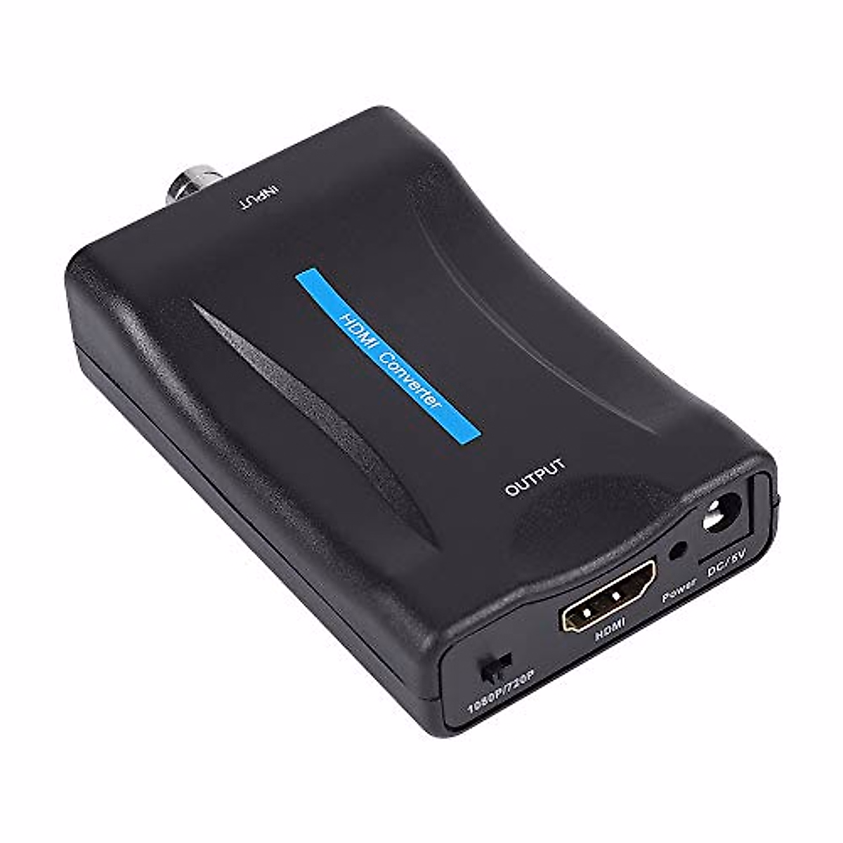 BNC to HDMI Converter, 480I (NTSC) / 576I (PAL) Format to 1080P/720P HD HDMI Signal, More Stable, Low Energy Consumption, Connect Video Adapter Monitor, TV, Projector, etc