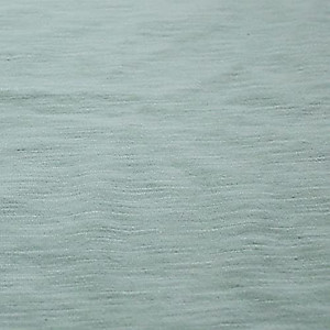 Texco Inc Solid Slub Spandex Jersey Knit Cotton Blend/Apparel DIY Fabric, Greenish 1 Yard