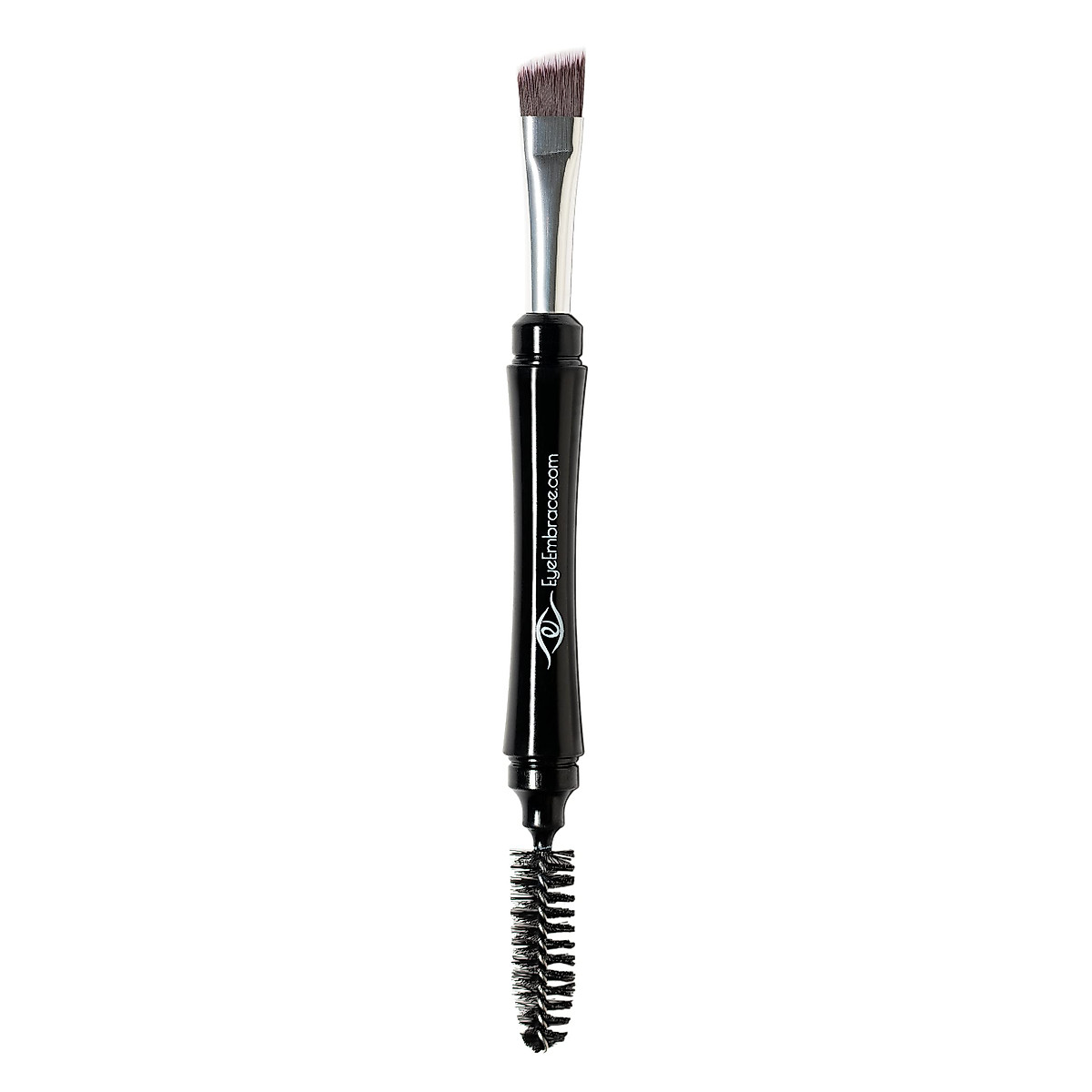 Eye Embrace Pro Grip Angled Eyebrow Brush and Spoolie Brush – Premium Quality Brush for Brow Makeup