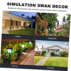 4pcs The Fence Outdoor Decoration Decorative Fences Outdoor Fence Patio Fence Tree Fence Fencing for Yard Garden Edging Dog Fence Outdoor Flower Bed Round Head Campus White Plastic