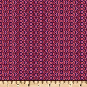 Art Gallery Fabrics Art Gallery Oval Elements Beaujolais Fabric, Wine