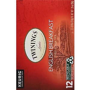 Twinings Tea English Breakfast Tea K-Cups, 12 ct
