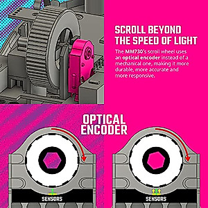 Cooler Master MM730 Wire Gaming Mouse Black, Adjustable 16,000 DPI, Palm|Claw Grip, PixArt Optical Sensor, Ultraweave Cable, PTFE Feet, RGB Lighting (MM-730-KKOL1)