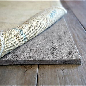 RUGPADUSA - Superior-Lock - 8'x10' - 1/4" Thick - Felt + Rubber - Premium Non-Slip Rug Pad - Perfect for Hardwood Floors, Available in 2 Thicknesses, Many Custom Sizes
