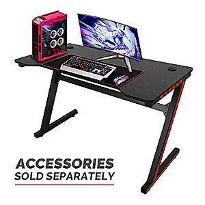 Home Office Computer Gaming Table, Home Office Desktop Computer Desk Study Writing Table Bedroom Laptop Table, Home Office Desk Study Reading Writing Desk PC Laptop Table (Black)