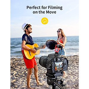 RALENO Camera Microphone. Cardioid Microphone Suitable for Smartphone, Sony, Canon and Nikon, Used for Indoor Shots, interviews, vlog Radio. Friendly to Video Producers, Youtubers