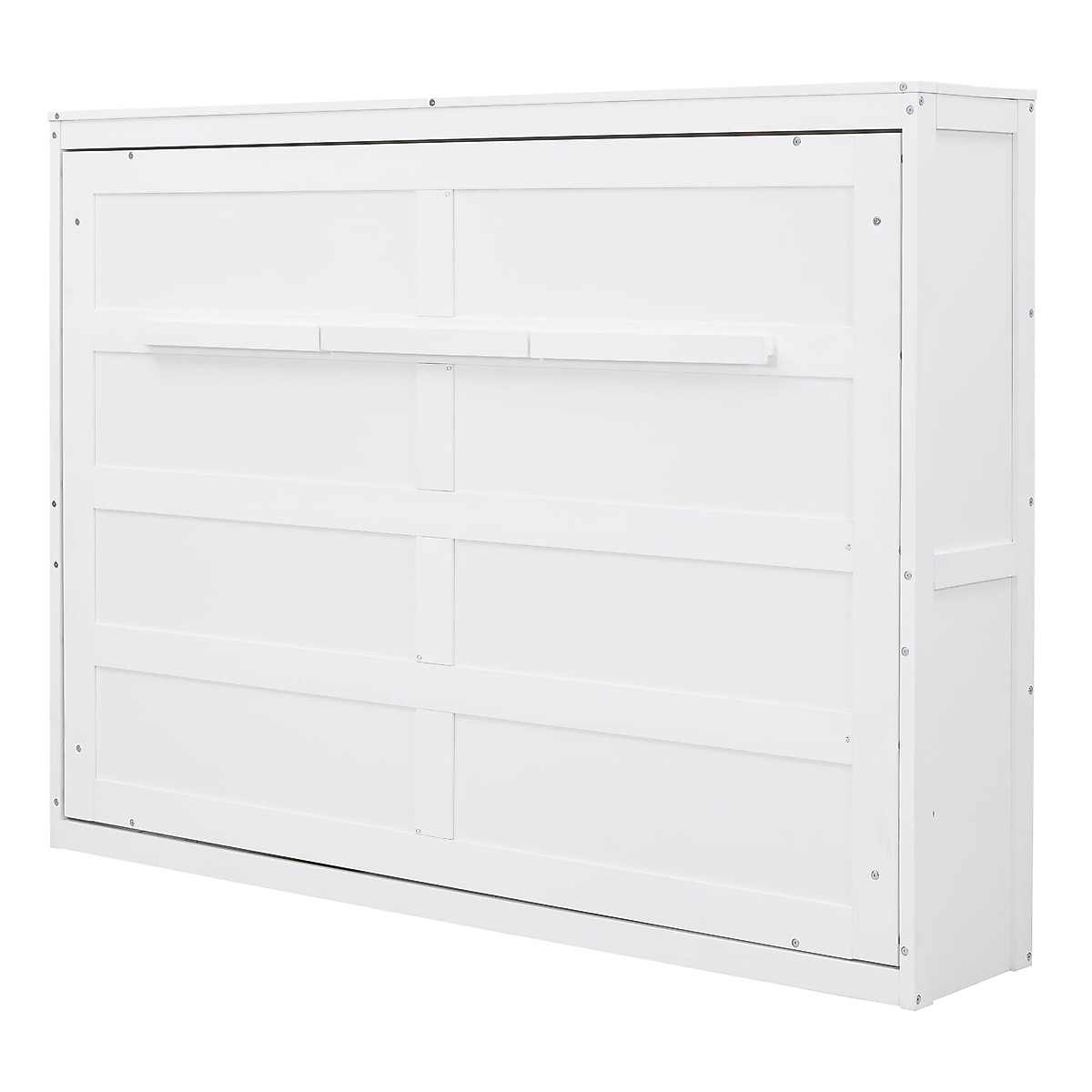 Harper & Bright Designs Full Size Murphy Bed Wall Bed Space-Saving for Multipurpose Guest Room or Home Office, White