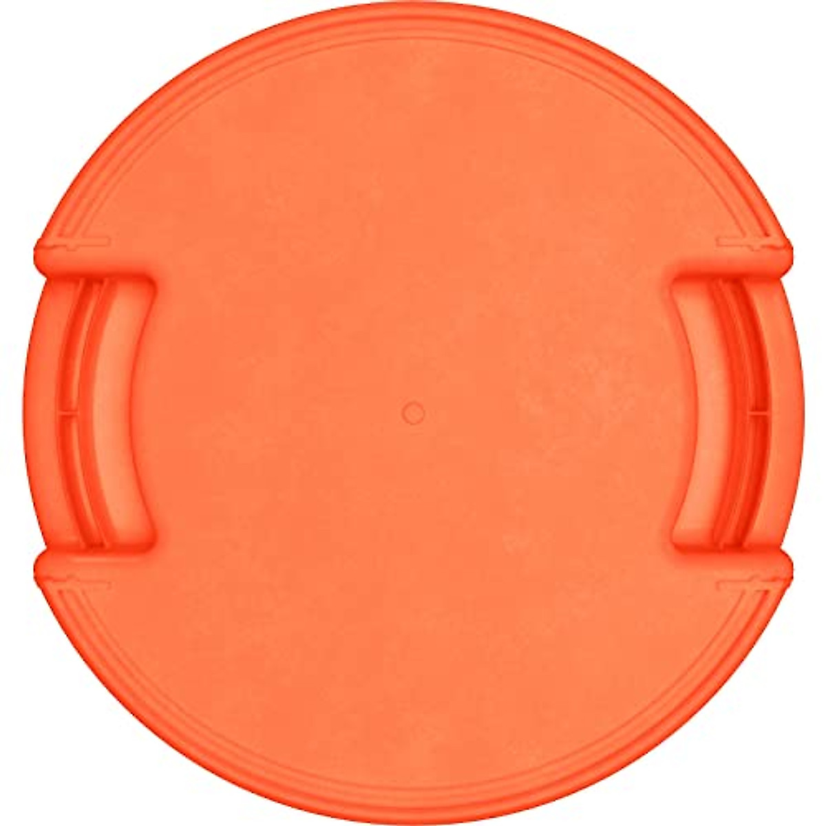 Carlisle FoodService Products Bronco Orange 10 Gallon Round Waste Bin Trash Container - 84101024 - Pack of 6