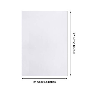 200 Sheets Tracing Paper 8.5 x 11 inches Artists Tracing Paper White Trace Paper Translucent Clear Carbon Paper for Pencil Sketching Tracing Printing Drawing Animation