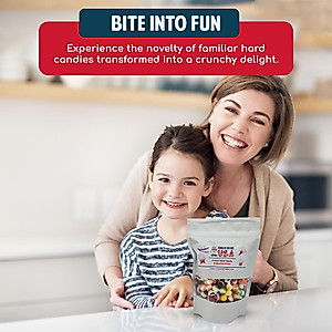 Crunchy Freeze-Dried Skittles Candy – Original Fruit Flavored Hard Candy Variety Pack – Hard Candy Bulk Pack Perfect for Snacking & Dessert Topping (8 oz) – Colorful, Fun, Gluten-Free Mixed Candy