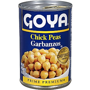 Goya Foods Chick Peas, Garbanzo Beans, 15.5 Ounce (Pack of 8)