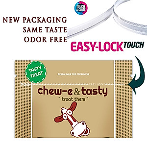 chew-e&tasty Bully Sticks 3-5 inch Various Shapes and Size - Odor Free 100% Beef Chews - Fully Digestible High Protein, Low Fat Dental Treats (8 OZ)