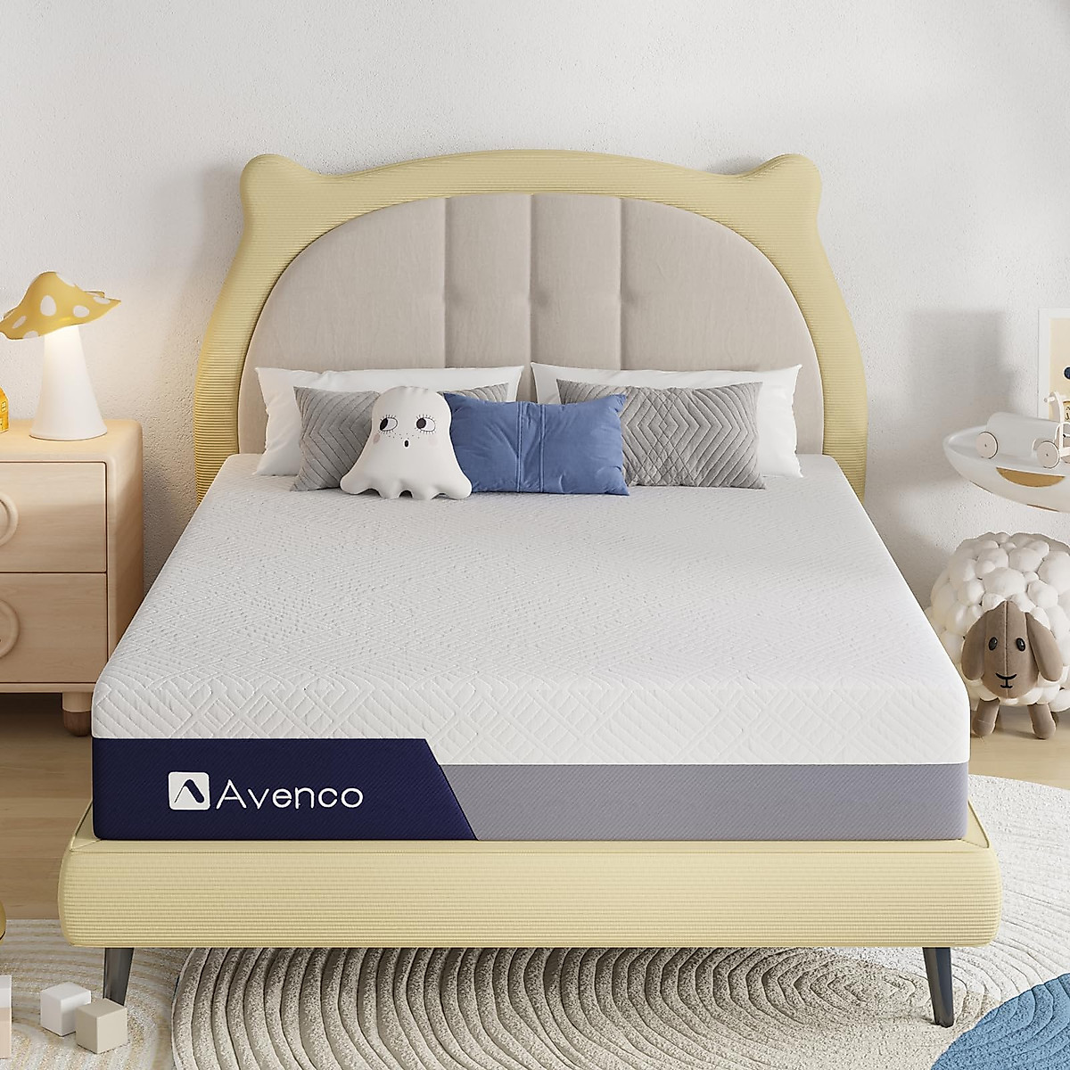Avenco Twin Size Mattress, 8 Inch Gel Memory Foam Mattress Twin, Mattress in a Box for Fresh Sleep, Pressure Relief, Medium Firm Mattress with Motion Isolation