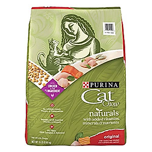 Purina Cat Chow Naturals With Added Vitamins, Minerals and Nutrients Dry Cat Food, Naturals Original - 13 lb. Bag