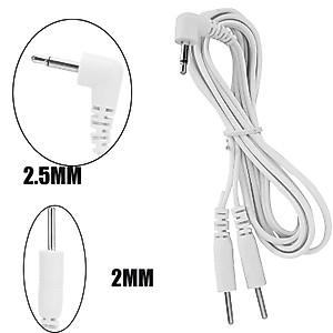 2mm Electrode Wires Cable for TENS Machine Connector Lead Wires,Unit Lead Wires for TENS Electrodes-Pin Electrode Wires-1 to 2,10PCS/Bag (10)