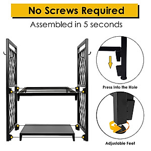 MYFIREPLACEDIRECT Firewood Rack, Heavy Duty Steel, 13" X 18" X 30.5", Black