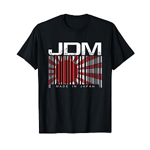 JDM Barcode Made in Japan Motorsport Mens Shirt T-shirt T-Shirt