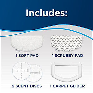 Bissell Power Fresh Steam Mop with Natural Sanitization, Floor Steamer, Tile Cleaner, and Hard Wood Floor Cleaner with Flip-Down Easy Scrubber, 1940A