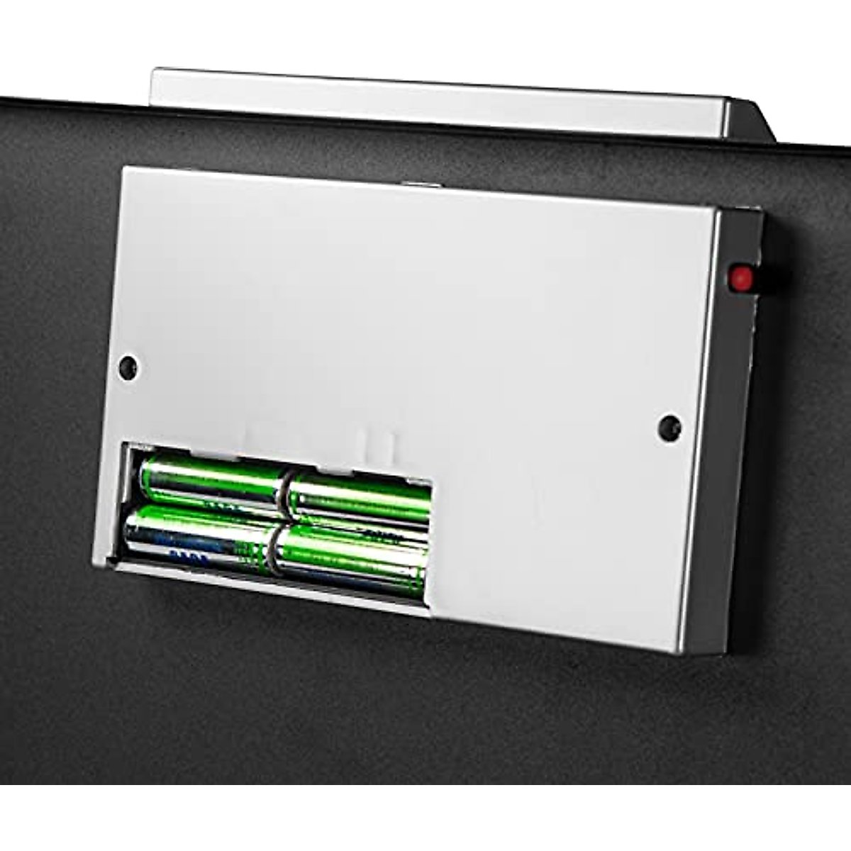 Barska Portable Digital Keypad Lock Box – Secure Travel Safe for Valuables, Steel Construction, Removable Tethering Cable, Backup Keys & Batteries Included