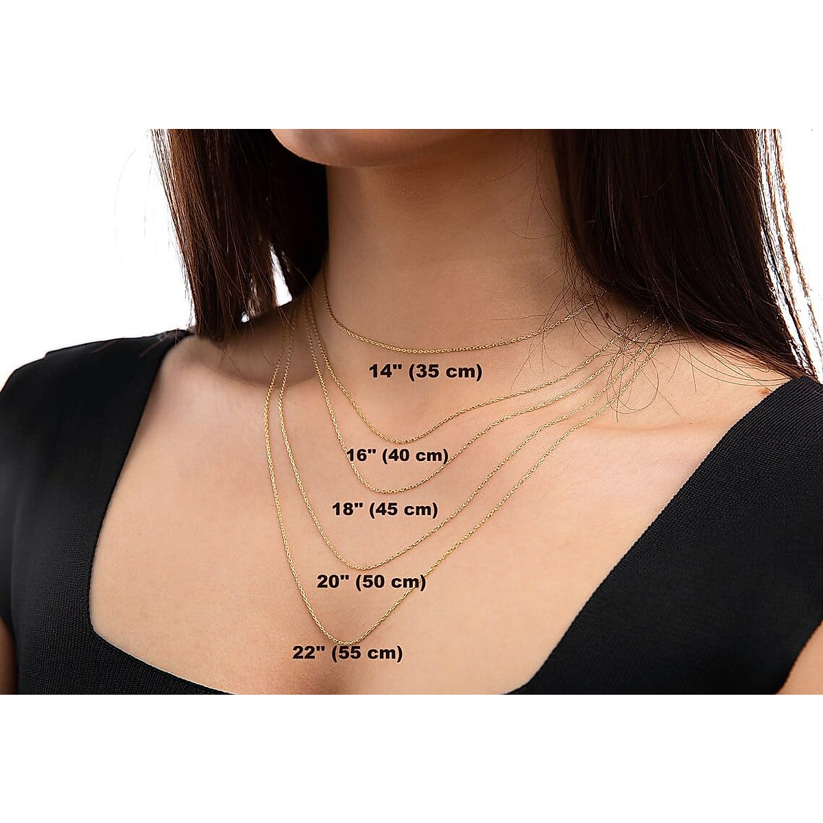 TinyName Custom Name Necklace Personalized 18K Gold Plated Nameplate Customized Jewelry Gift for Women