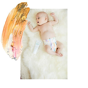 Wash with Water Baby Diaper Cream with Calendula + Moroccan Argan Oil for Diaper Rash, Sensitive Skin & Eczema, 4oz