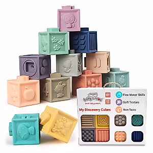 BabyToLove My Discovery Cubes | Early Childhood Development Toy | Multifunctional and Multisensory Blocks | Building Blocks | Fun Shapes
