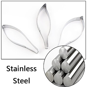 YuanYouTong Flower Petal Cutter 6 Pcs Stainless Steel Flower Cookie Cutters Cookie Decorating Kit Baking Cookie Molds for DIY Cake Tools