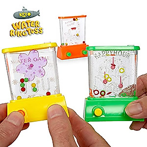 Kicko Water Game - Variety Pack - Red, Orange, Green - 3 Pack - Assorted Handheld Water Games for Kids of All Ages Kids, Teens, Adults - Party Favor, Hours of Fun, Just Add Water
