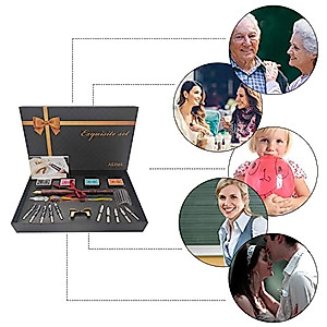 ASXMA Calligraphy Pens Gift Set - Personalized Caligraphy Pen Kits Calligraphy Set For Beginners&professional Include Glass And Wooden Dip Pen,Pen Holder,Various Sizes Of Nibs Etc