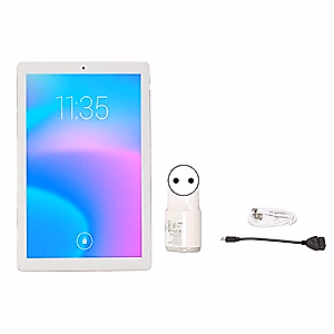 DAKR HD Tablet, Red 10.1in Tablet 1960x1080 IPS for Studying (EU Plug)