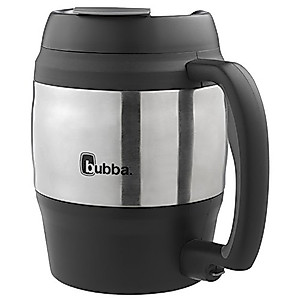 Bubba Classic Insulated Mug, 52oz Double-Insulated Mug with Handle, Bottle Opener, and Tightly Sealed Lid, Keeps Drinks Hot or Cold for Hours, Licorice