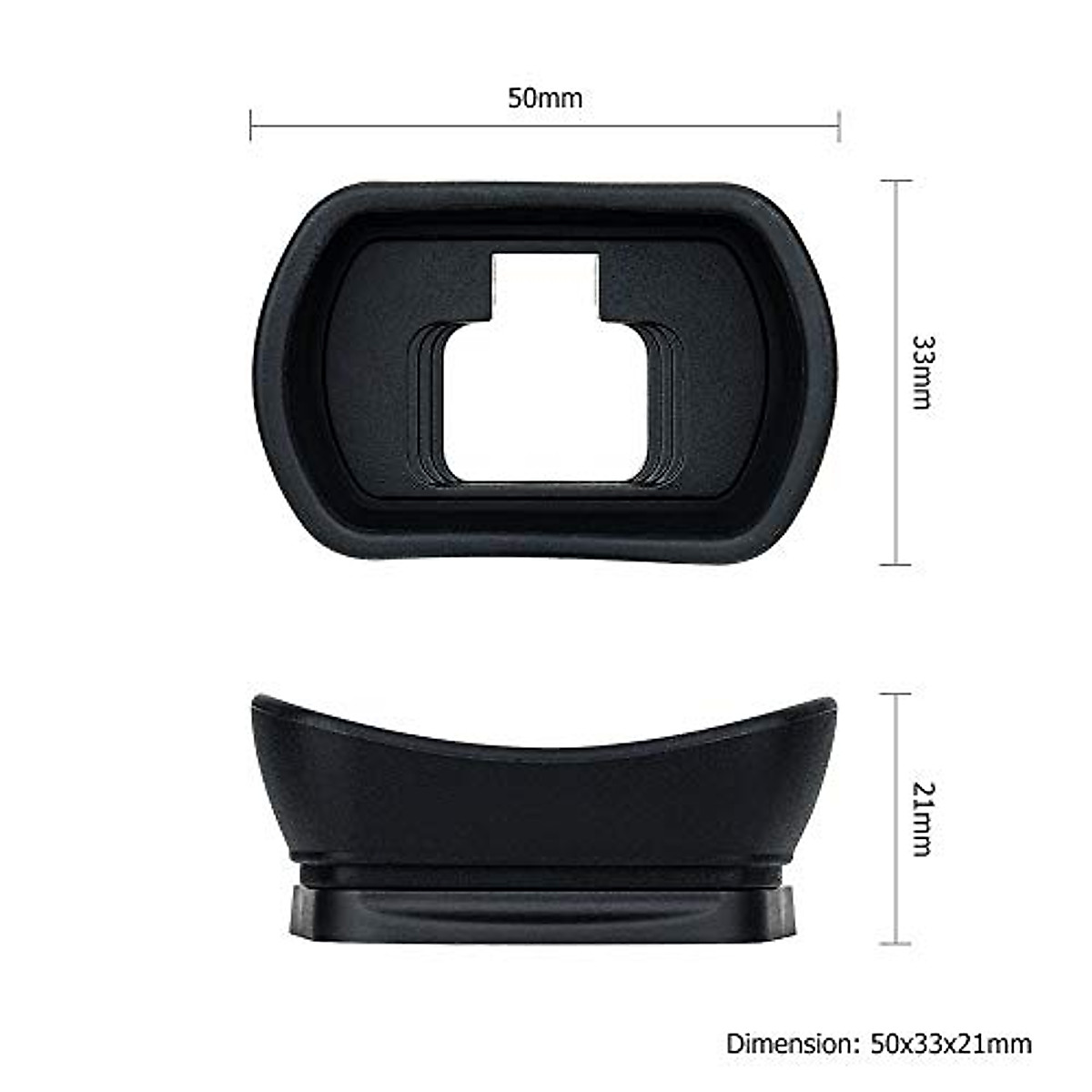 Soft Silicon Camera EVF Viewfinder Eyecup Eyepiece Eyeshade for Nikon Z5 Z6 Z7 Z6II Z7II Replaces Nikon DK-29 Eye Cup Protector (Does Not Fit Z9!)