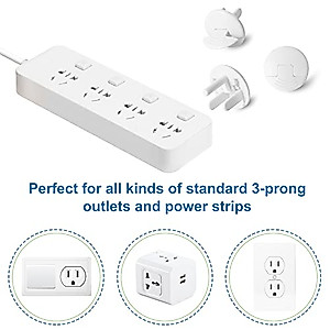 Outlet Covers Baby Proofing White - PRObebi 38 Pack Plug Covers for Electrical Outlets, Child Proof Socket Covers, Baby Safety Products for Home, Office, Easy Insatllation, Protect Babies