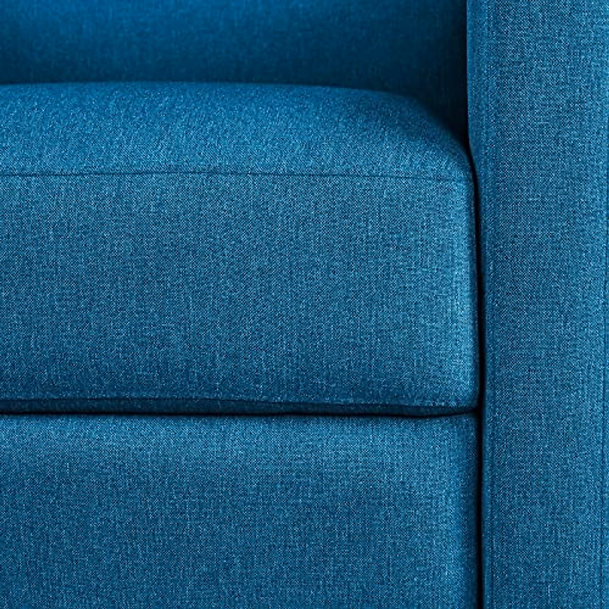 Yaheetech Fabric Recliner Chair Mid-Century Modern Recliner Adjustable Single Recliner Sofa with Thicker Seat Cushion Tufted Upholstered Sofa with Pocket Spring for Living Room Bedroom Blue