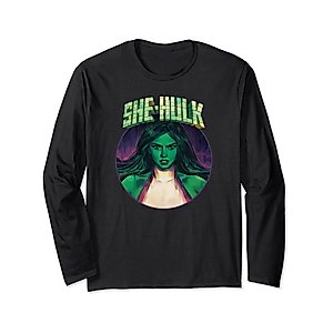 Marvel She-Hulk Powers of a Girl Portrait Long Sleeve T-Shirt