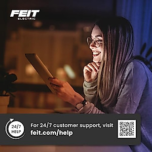 Feit Electric A23 LED Light Bulb, 300W Equivalent, Non-Dimmable, 4060 Lumens, E26 Standard Base, 3000k Soft White, High Output LED Bulb, Damp Rated, 22 Year Lifetime, OM300/830/LED
