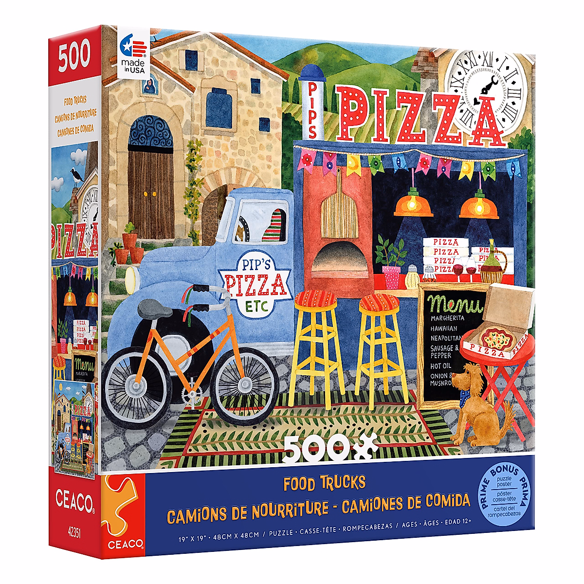 Ceaco - Food Trucks - Pip's Pizza Truck - 500 Piece Jigsaw Puzzle