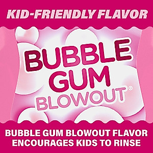 ACT Kids Anticavity Fluoride Rinse Bubble Gum Blowout 16.9 fl. oz. Accurate Dosing Cup, Alcohol Free