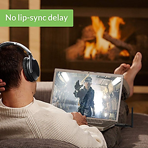 Avantree DG60 Long Range USB Bluetooth 5.0 Audio Adapter for PC PS4 Mac Laptop, Superior Sound Wireless Audio Dongle, aptX Low Latency Transmitter for Headphones Speakers, 164FT/50M