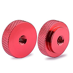 CAMVATE 1/4"-20 Female Thumb Wheel Lock Nut Adapter(2 Pieces) - 1490