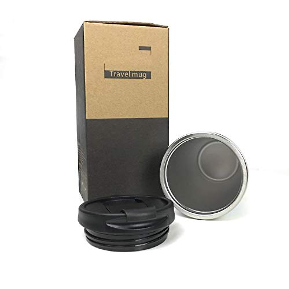 NVJUI JUFOPL Penguin Coffee Mug, With Flip Lid 15 OZ, Stainless Steel Coffee Cup for Travel Home Office