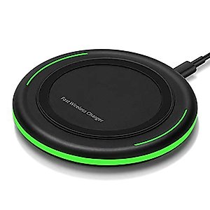 Wireless Charger 10W Qi Fast Wireless Charging Pad,7.5W Compatible with iPhone 11,11 Pro,11 Pro Max,Xs Max,XR,XS,X,8,8 Plus,10W for S10,S10+,S9,S8,Note 10,10+,9,8,AirPods(No AC Adapter)
