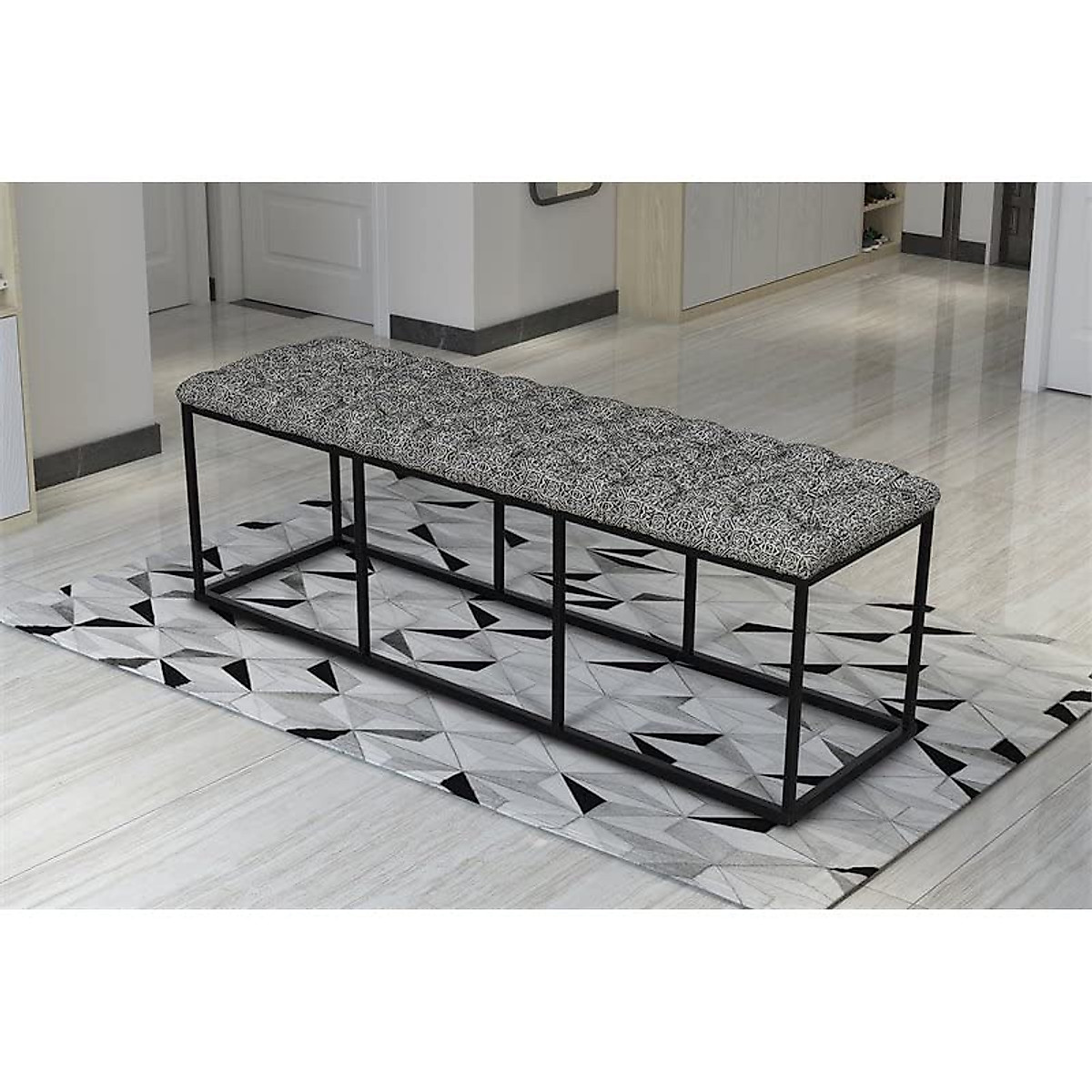 HomePop Decorative Bench, Global Print