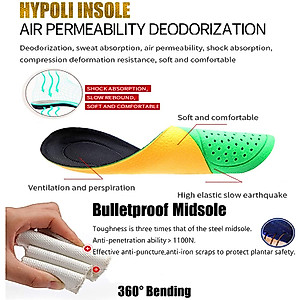 Steel Toe Shoes Men Waterproof Lightweight Work Sneakers Safety Athletic Alloy Roofing Construction Composite Indestructible Warehouse Tennis Zapatos de Trabajo para Hombres seguridad Acero Black