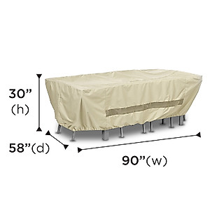AnyWeather AWPC05 Patio Table with Chairs Outdoor Cover