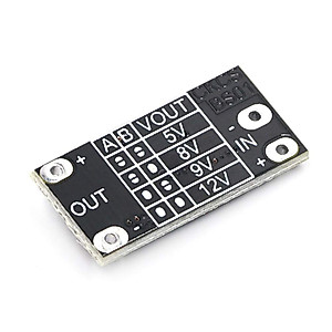 DAOKI 5PCS Mini DC-DC Boost Converter Module 3V 3.2V 3.3V 3.7V 5V 9V to 12V Step-Up Voltage Regulator Power Supply Module with 24AWG Cable